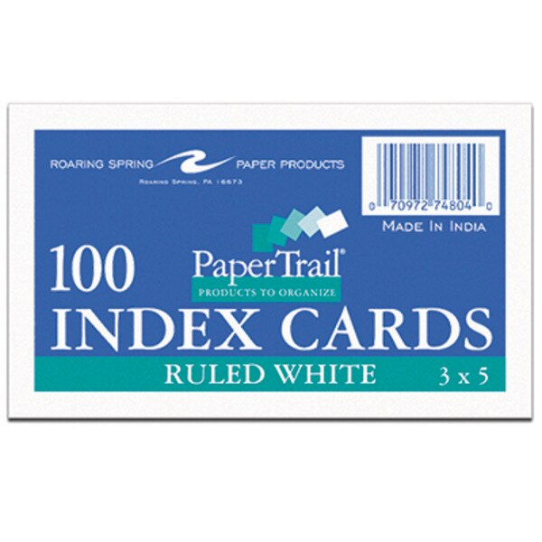 3X5 Ruled Index Cards | UCCS Bookstore