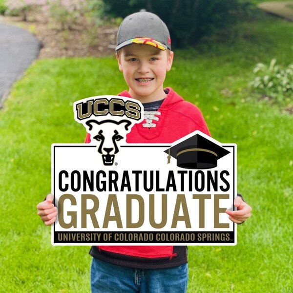 UCCS Lawn Sign Congratulations Mascot | UCCS Bookstore