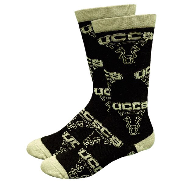 UCCS Mascot All-Over Midcalf Socks