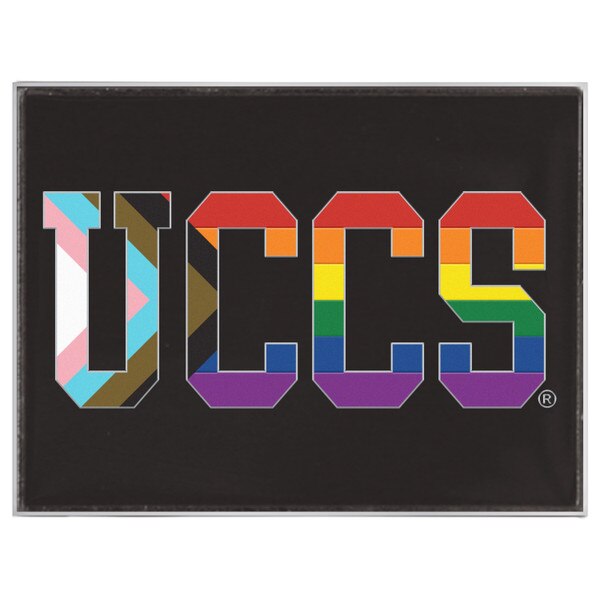 UCCS Pride Colors Lapel Pin Rectangle